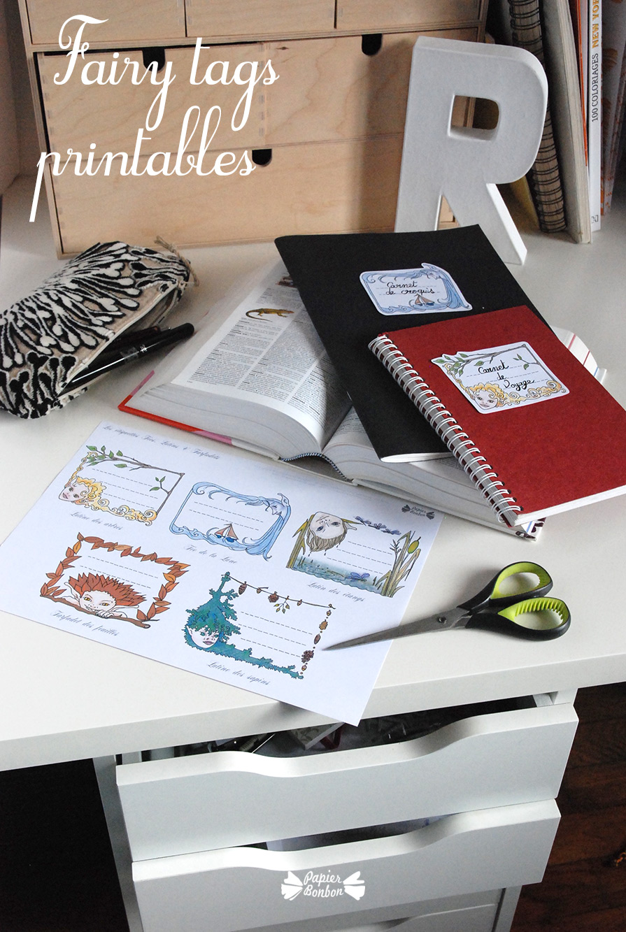 Fairy labels printables - Papier Bonbon