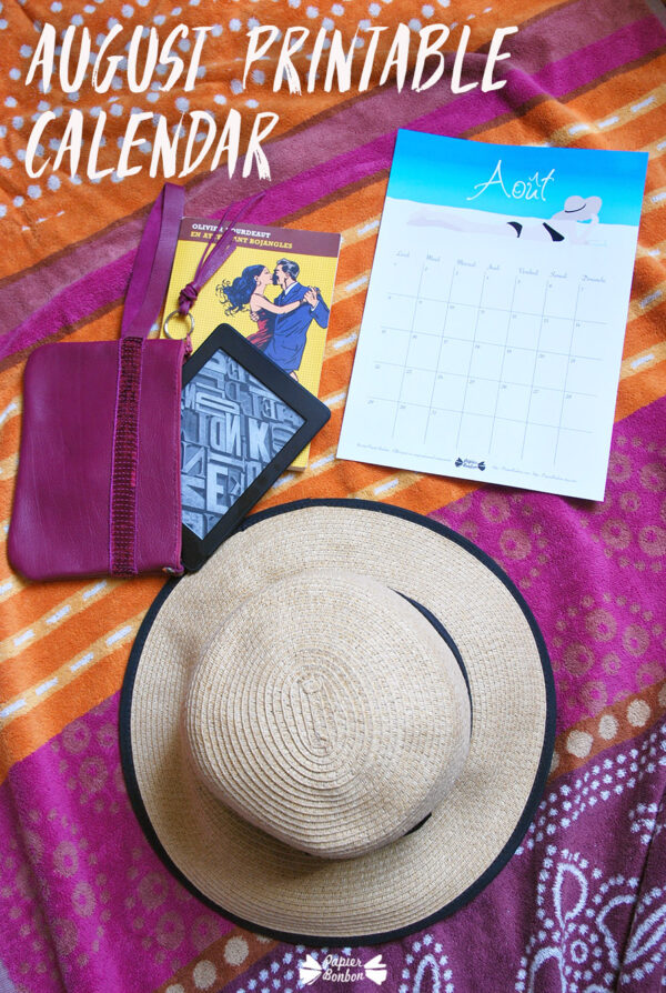 Chill out on the beach - Printable calendar - Papier Bonbon