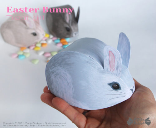 Easter bunny box - Paper DIY - Papier Bonbon
