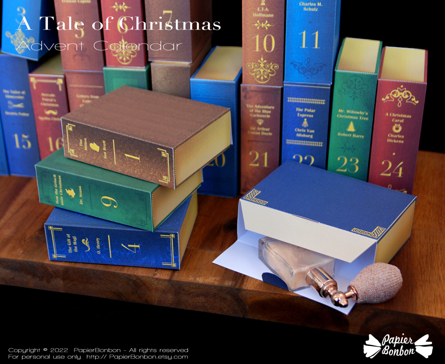 Christmas books Advent calendar - Papier Bonbon