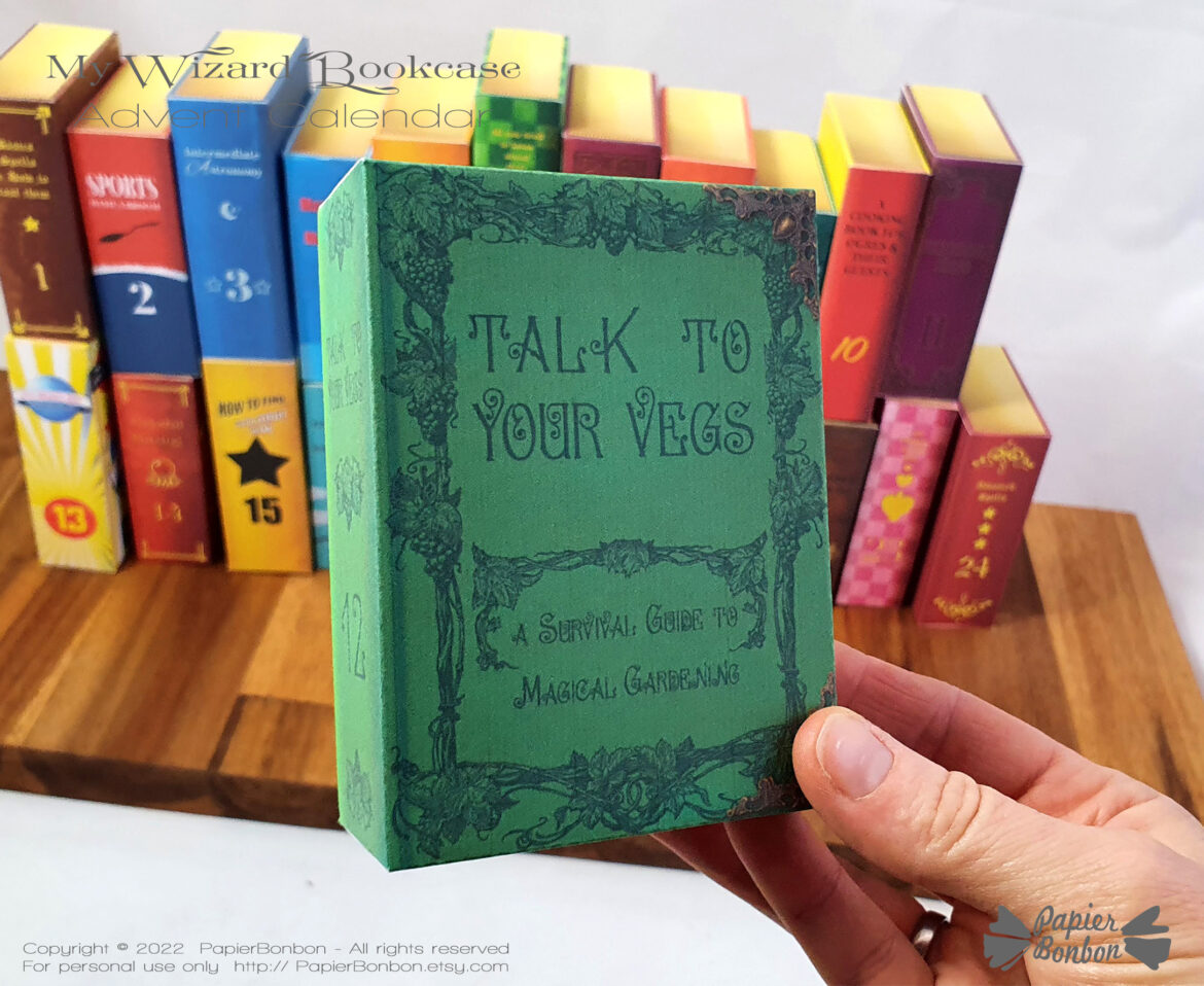 Wizard books Advent calendar "My wizard Bookcase" - Papier Bonbon